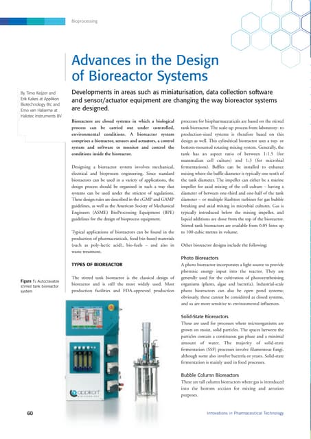 Bioreactors in tissue engineering | PPTX