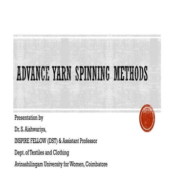 Ring spinning process presentation ( evan) | PDF