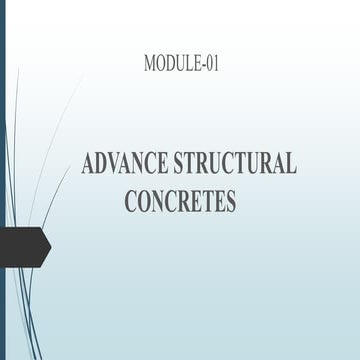 Advance structural concretes (BC) | PPTX