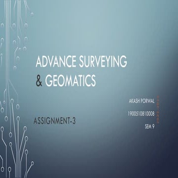 ADVANCE SURVEYING Akash Ppt This Is Best | PPTX
