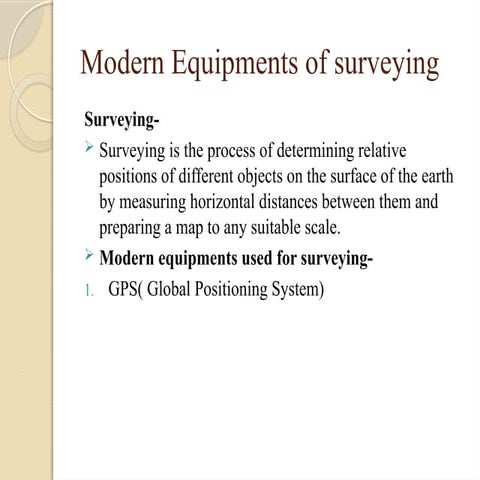 advance surveying instruments - GPS.pptx