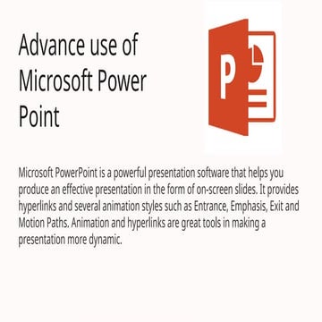 Advanced presentation skills | PPTX