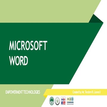 Advance word processing skill | PPTX | Desktop Publishing | Computer ...