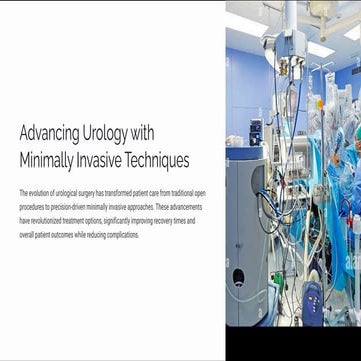 Advancing Urology with Minimally Invasive Techniques | PDF