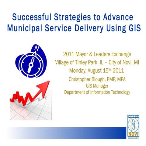Advancing Municipal Service Delivery Using GIS | PPT