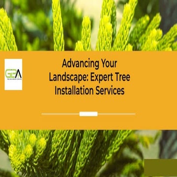 Advancing Your Landscape: Expert Tree Installation Services | PPTX