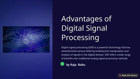 Introduction to Digital Signal Processing | PDF | Digital Audio | Computer Software and Applications