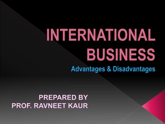 Drivers, globalization of market, production, | PPT