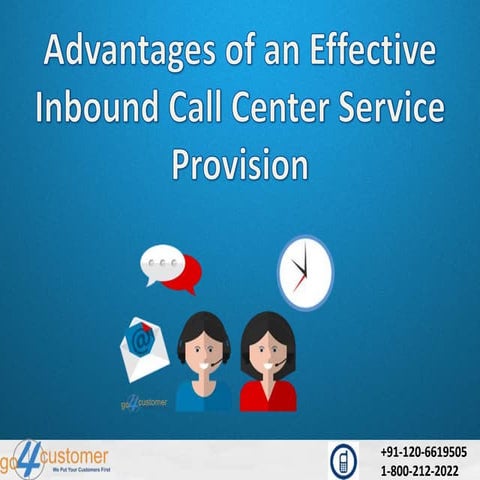 Advantages of an effective inbound call center service provision | PPTX ...