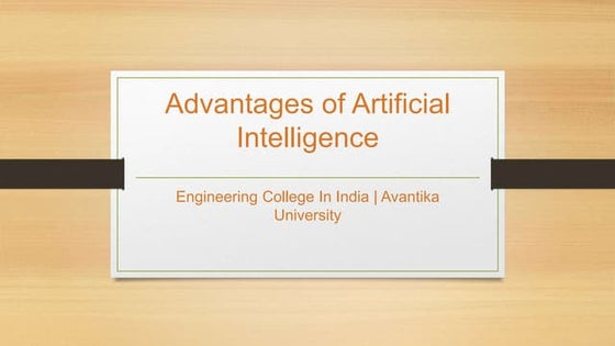 Career in artificial inteligence | PPSX | Robotics | Technology & Computing