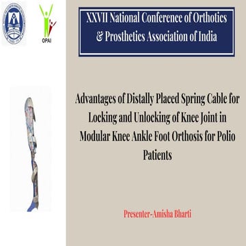 Stance control knee joint | PPTX