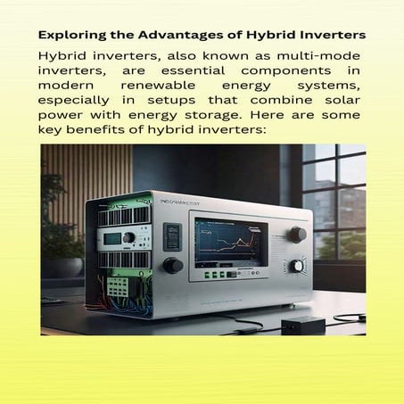 Explain the advantages of Hybrid Inverters. | PDF