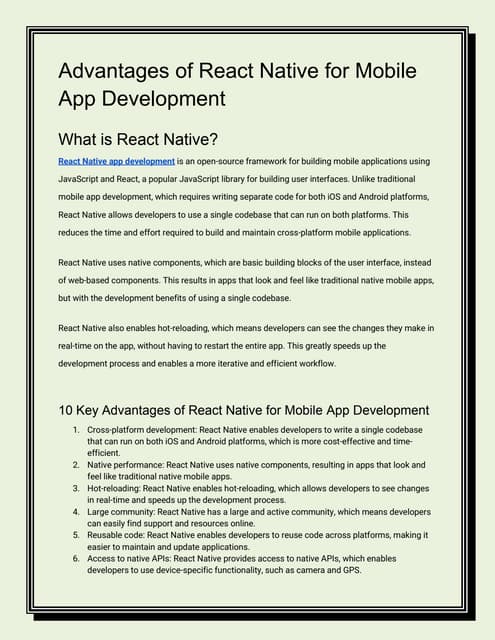 Importance of UI/UX design in mobile applications | PDF