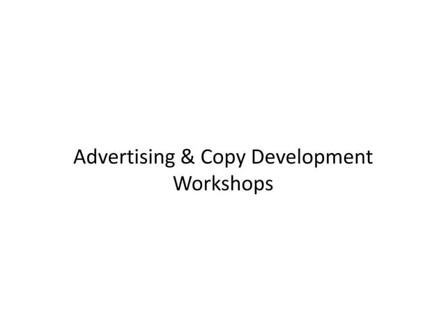 Advertising Copy | PPT