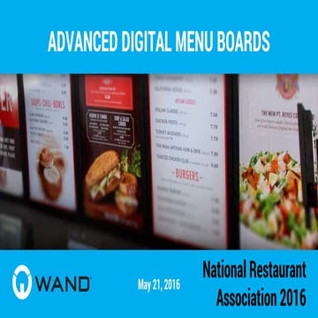 Advanced Digital Menu Boards | PPTX
