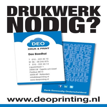 Adv Drukwerk Nodig | PDF