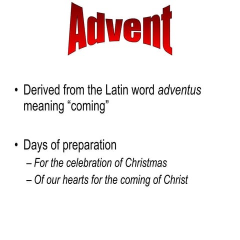 Advent | PPT