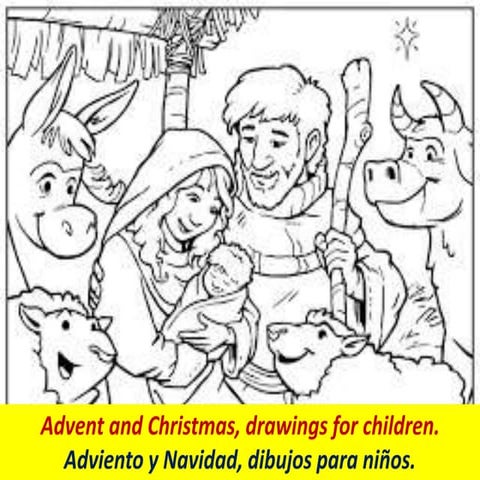 Advent and Christmas - drawings for children.pptx