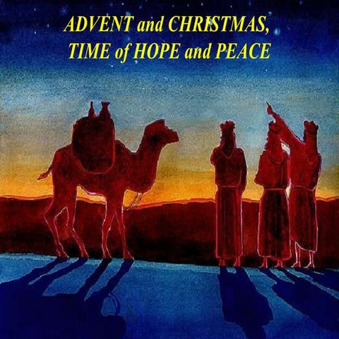 Advent + christmas, time of hope and peace (2 edit) | PPTX