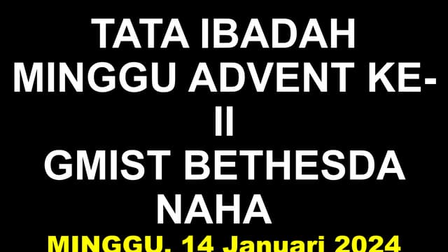 SLIDE IBADAH MINGGU JEMAAT BCCM PEKAN K.M | PPTX