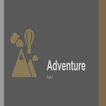 Adventure pro forma | PPTX | Fantasy | Genres