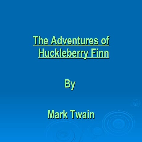 Mark twain overview | PPT