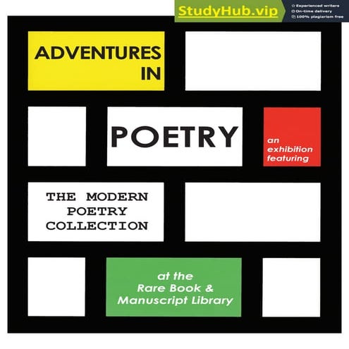 Adventures In Poetry The Modern Poetry Collection At The Rare Book ...