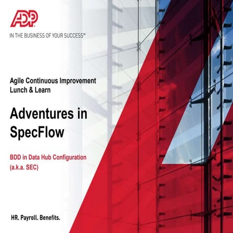 Specflow Executable Specifications Ppt