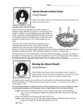 Advent wreath activity center for High School Students | PDF