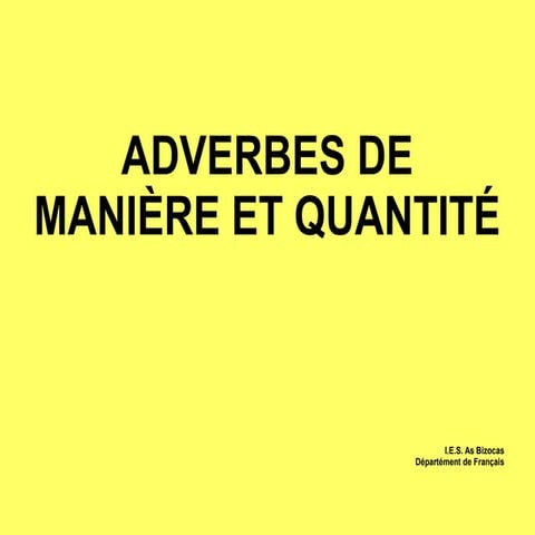 Les adjectifs BAGS/BANGS | PPT