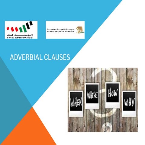 Adverbial Clauses.pptx.pdf for year 9 english | PDF