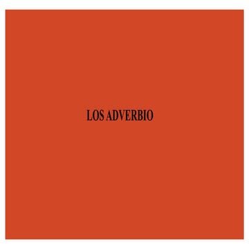 Adverbios | PPTX