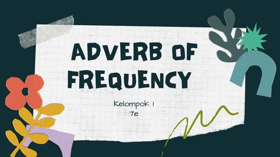 Adverb of frequency class team work english presentation | PDF