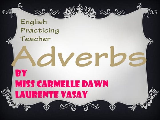 Adverb of manner | PPTX