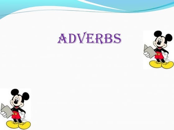 Adverbs presentation | PPT