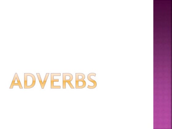 Adverb of place | PPTX