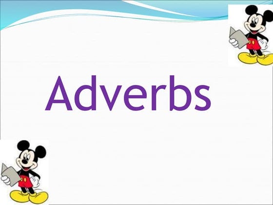 Adverb ppt presentation | PPT