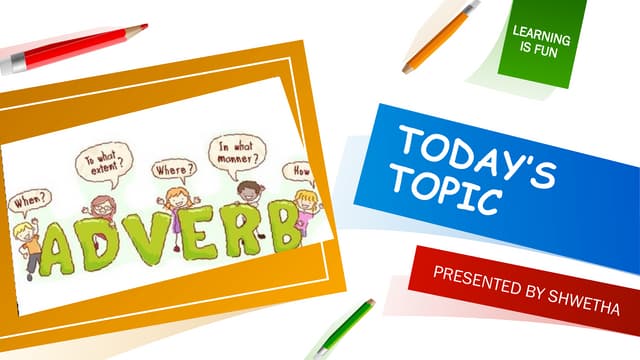 Kinds of adverbs | PPTX