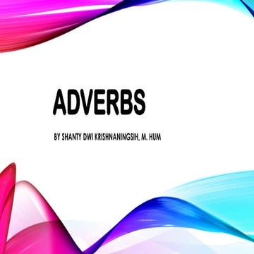 Adverbs for 6th graders | PPTX