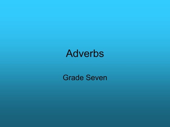 ADVERBS IN NARRATION.ppt