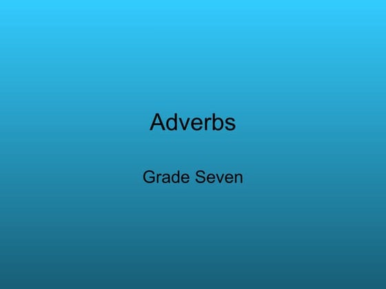 ADVERBS IN NARRATION.ppt