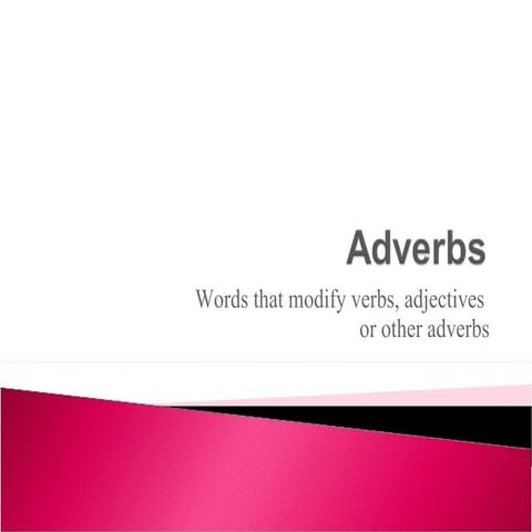 Adverbs | PPT