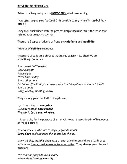 ADVERBS OF FREQUENCY - English grammar.ppt