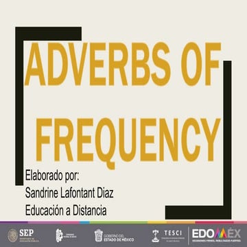 Adverbs of frequency | PPTX