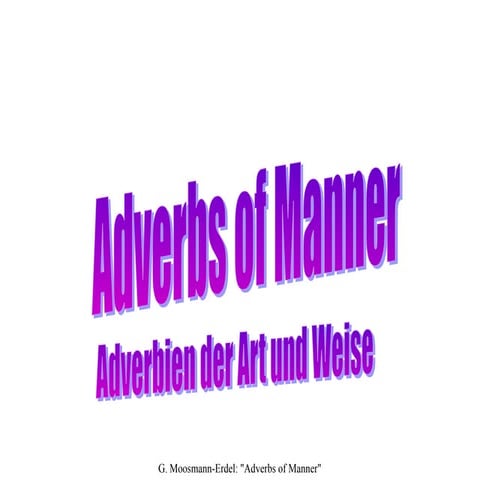Adverbs_of_manner school presentation prepared | PPT