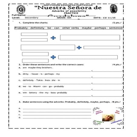 Adverbs of possibility practica | DOCX