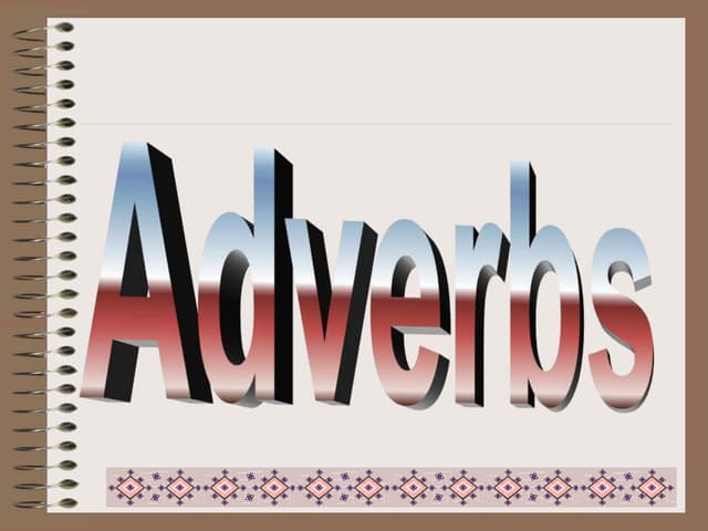 Kinds of adverbs | PPTX