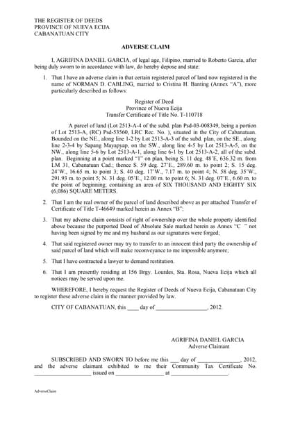 Jurat example | DOCX | Law