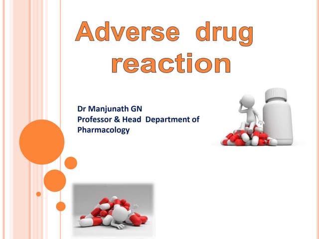 Adverse drug reaction and its types | PPTX