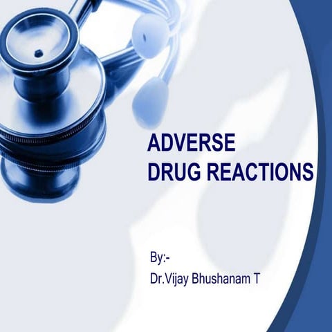 Adverse drug reactions | PPTX